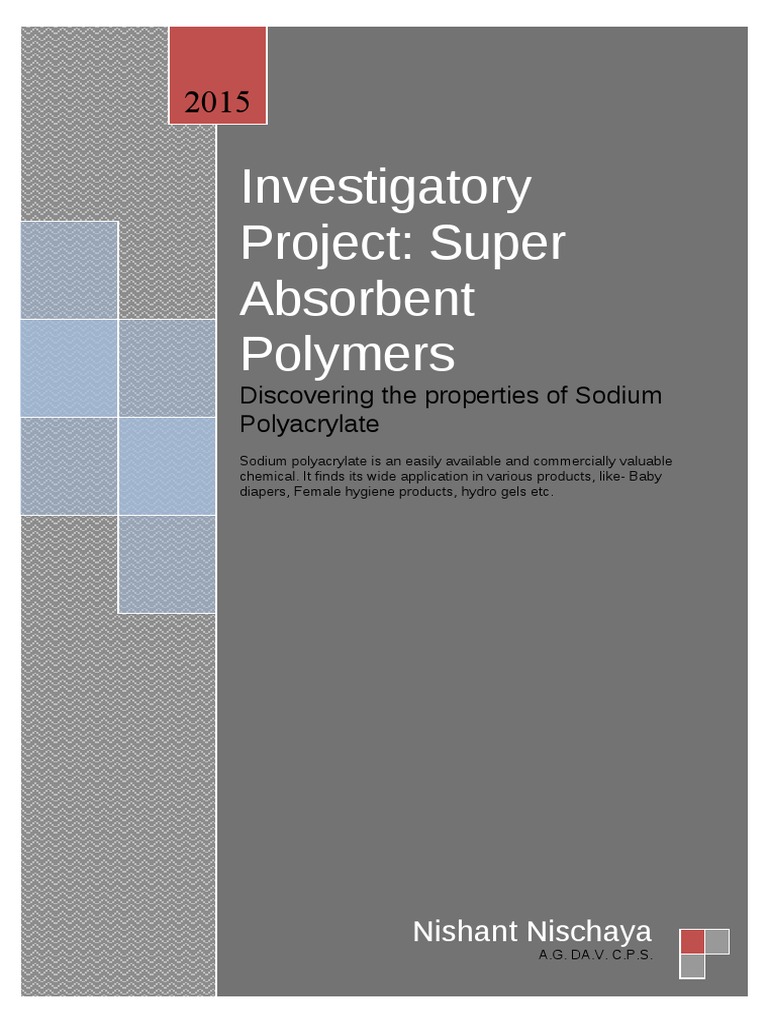 Project CHEMISTRY | PDF | Polymers | Physical Chemistry