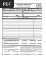 Form 2306 Witn Computation Electric Bill | PDF | Withholding Tax ...