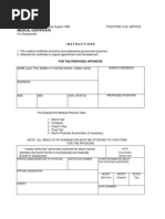 CS Form No. 211 Revised 2018 Medical Certificate | PDF | Clinical ...