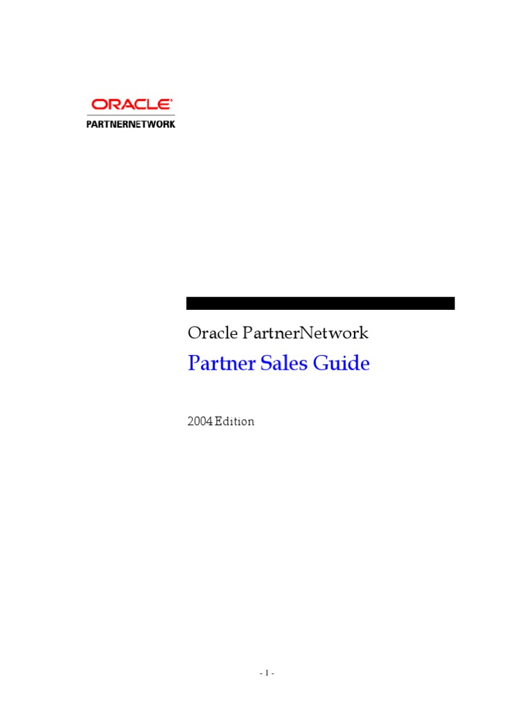 Oracle Sales Guide | Download Free PDF | Sales | Strategic Management