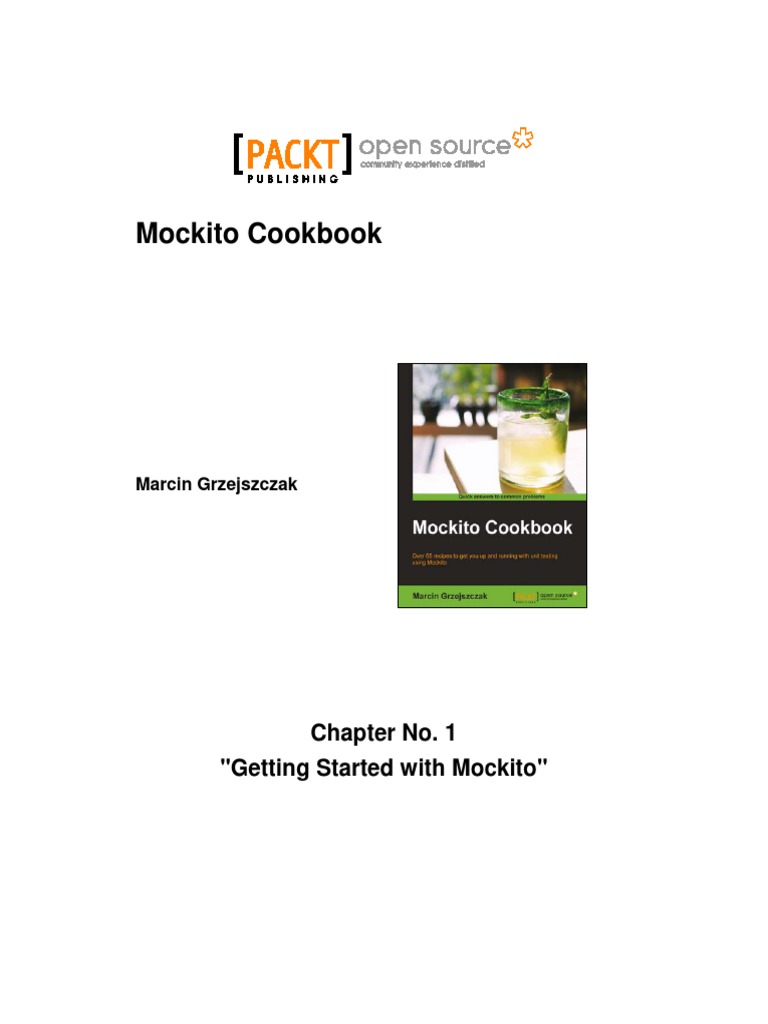 Mockito Cookbook Pdf Method Computer Programming Constructor Object Oriented Programming 2608