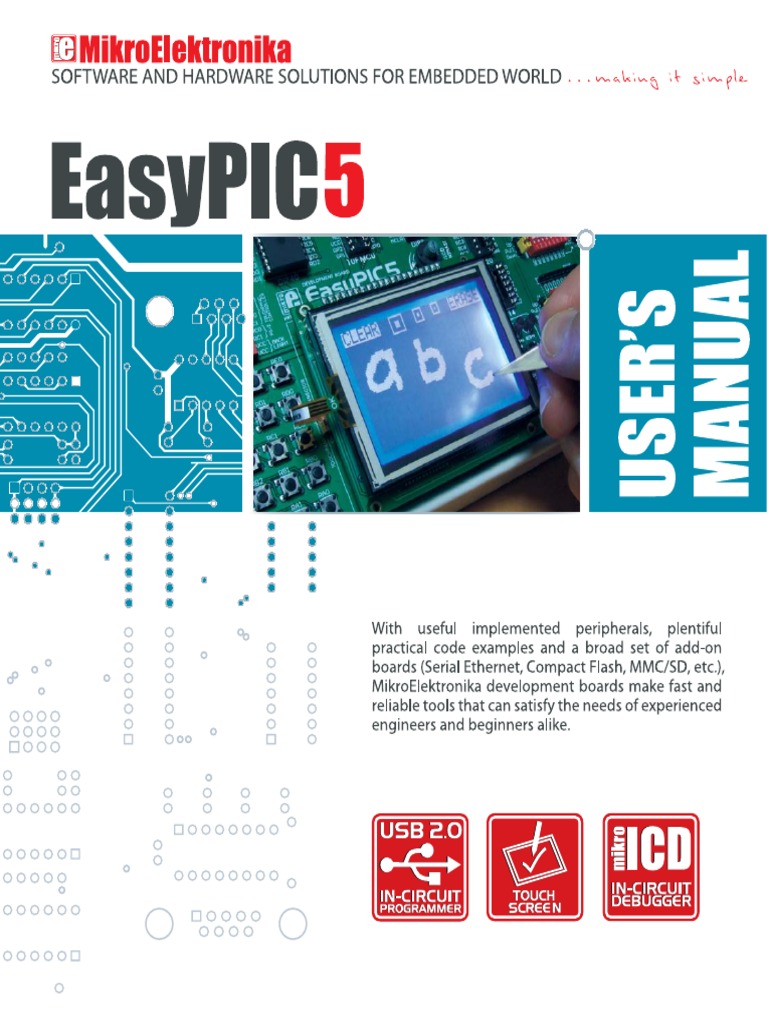 Easypic5 Manual | PDF | Power Supply | Microcontroller