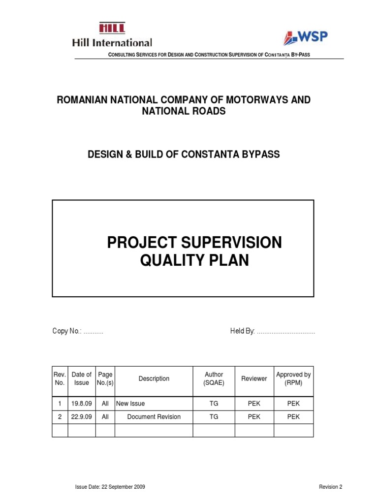 Example Quality Control | PDF | General Contractor | Specification (Technical Standard)