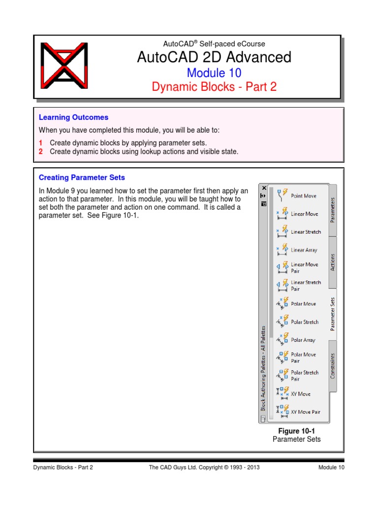 AutoCAD 2D Advanced Sample Modules - The CAD Guys | PDF | Auto Cad | 2 ...