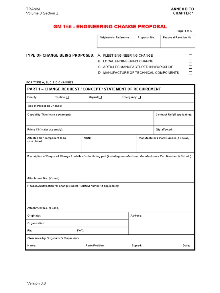 Engineering Change Proposal | Reliability Engineering | Computing