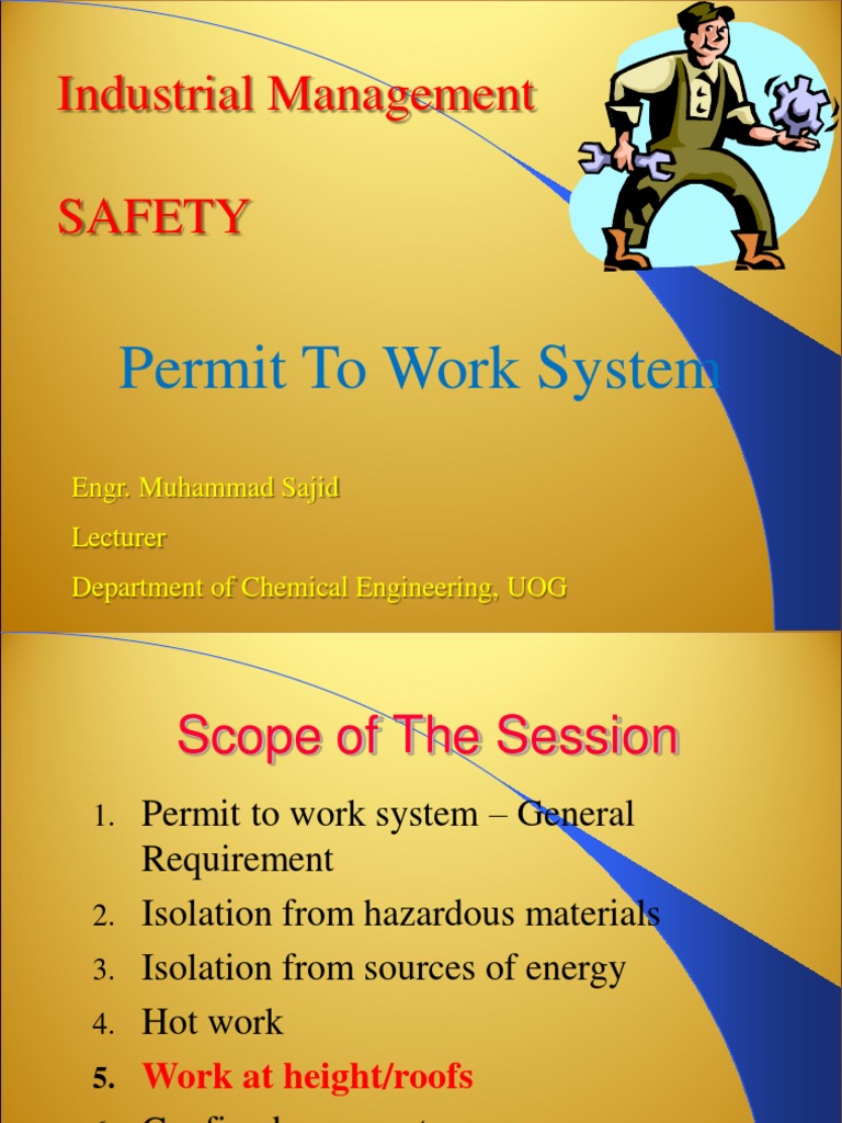 Permit to Work (PTW) | Safety | Engineering