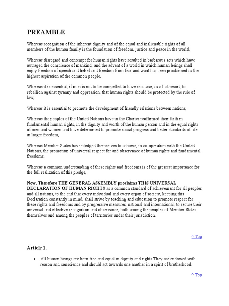 UDHR | Download Free PDF | Natural And Legal Rights | Human Rights