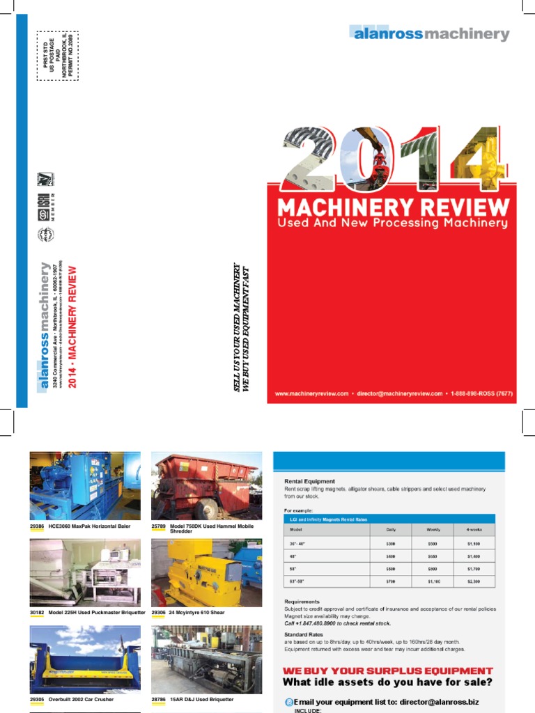 Used Machinery Buying and Selling Guide | PDF | Business | Home & Garden