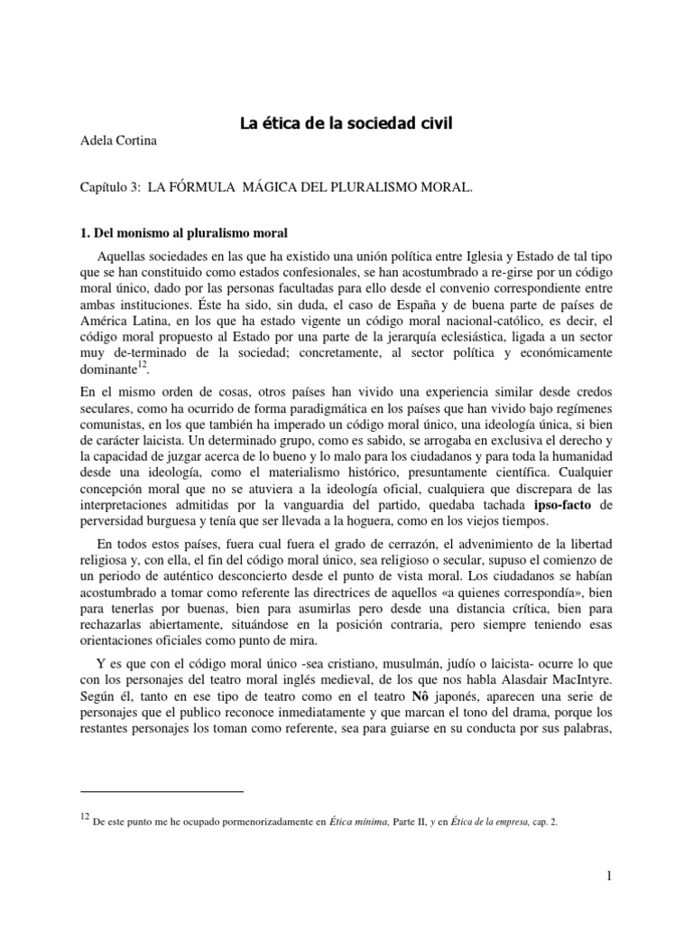 Ética de La Sociedad Civil | PDF | Moralidad | Justicia