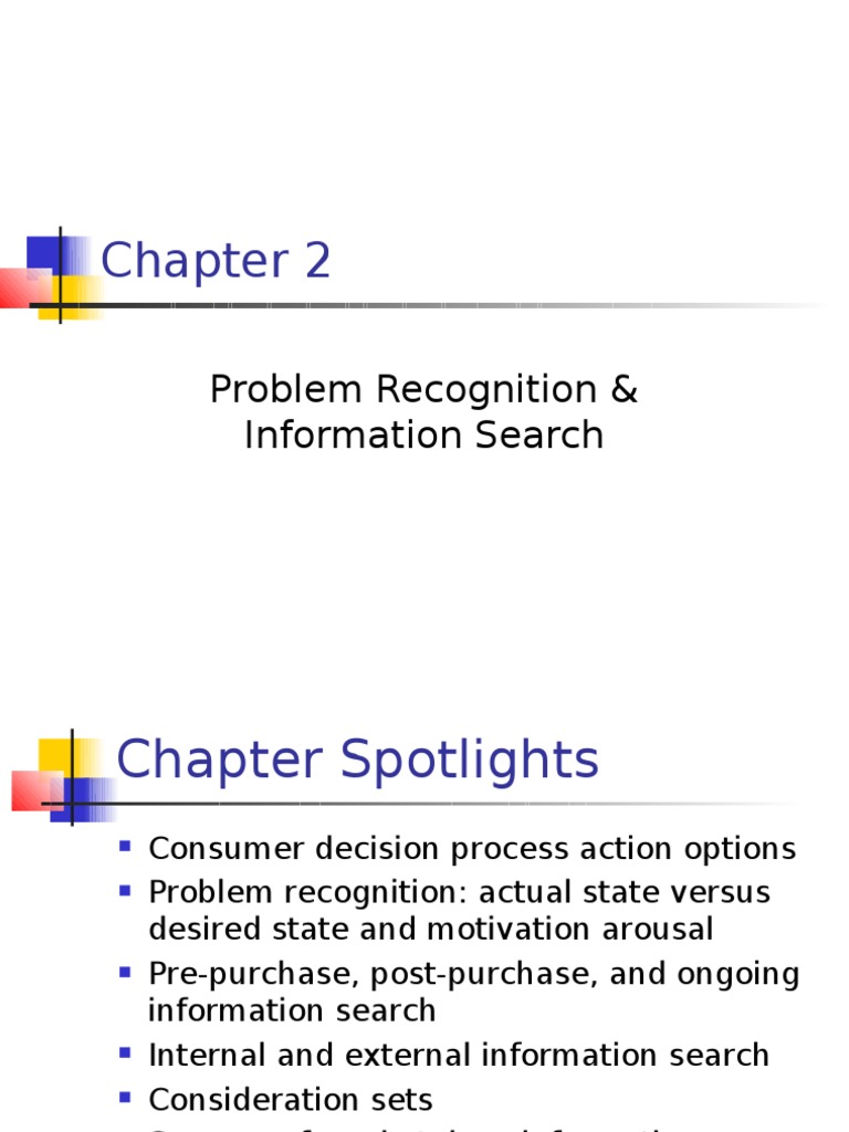 Problem Recognition & Information Search | Decision Making | Motivation
