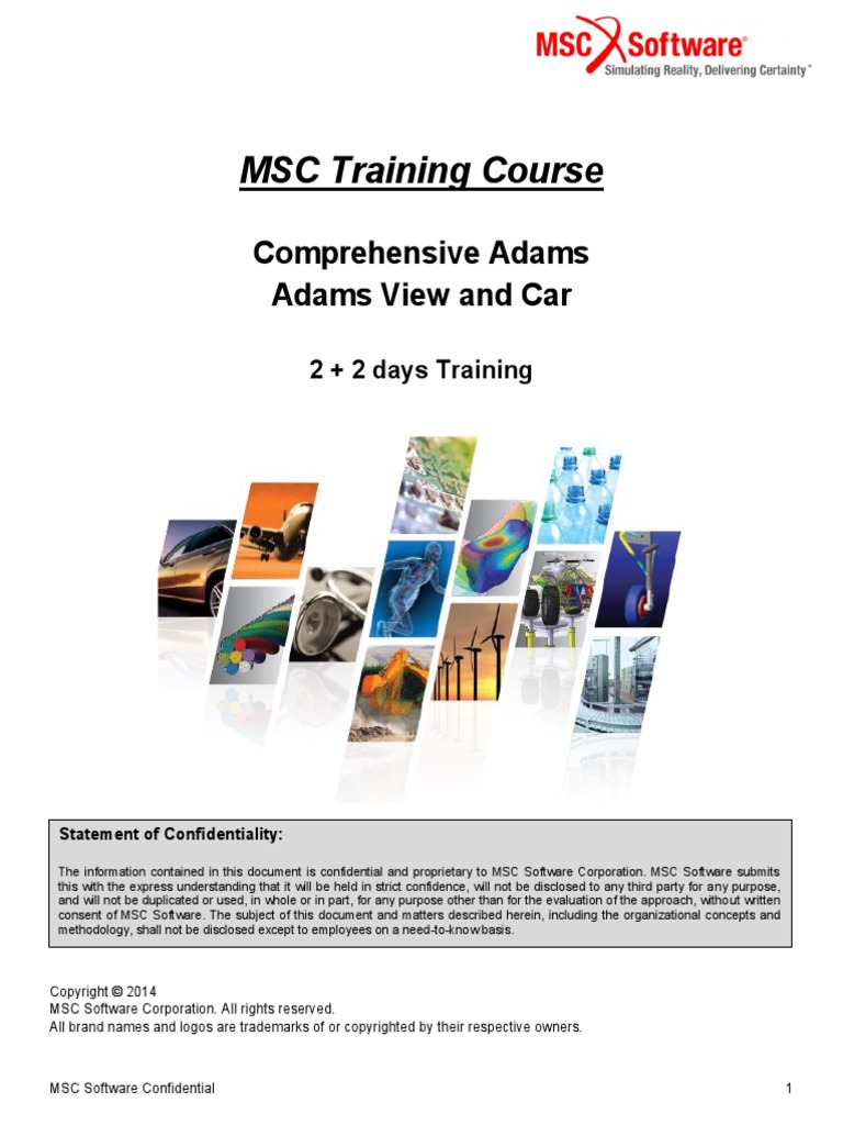 MSC Training Course - Comprehensive Adams Training June 2014 | PDF ...