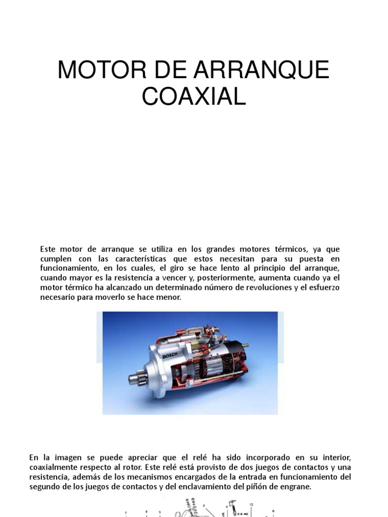 Motor de Arranque Coaxial | PDF