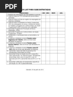 Checklist Da Maca | PDF