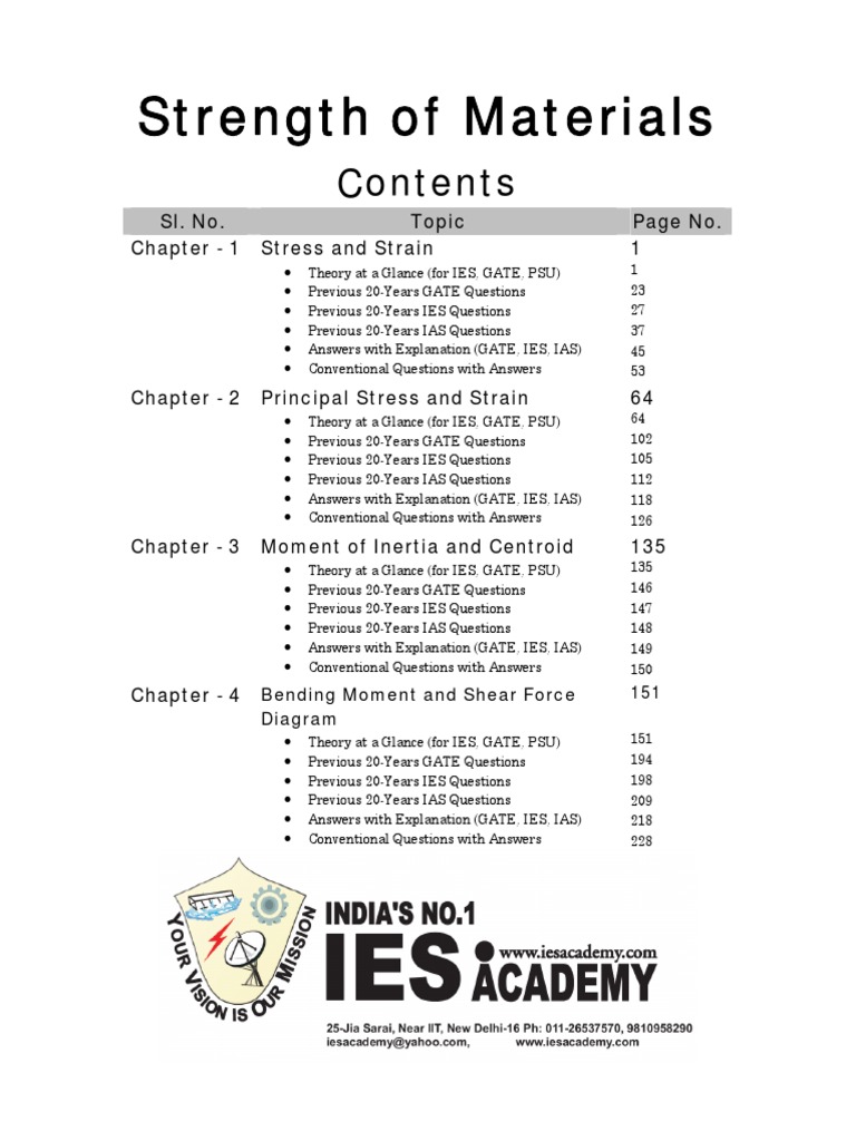 Strength of Materials Notes | PDF | Deformation (Engineering) | Creep ...