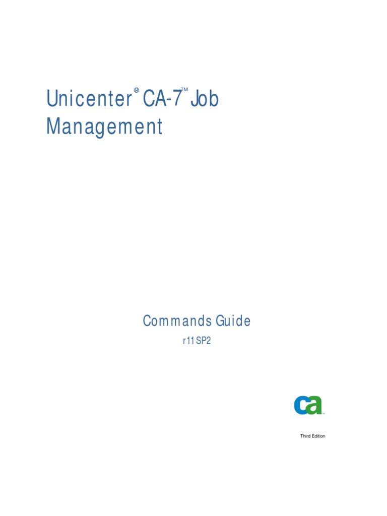 Unicenter CA-7 Job Management | PDF | License | Copyright
