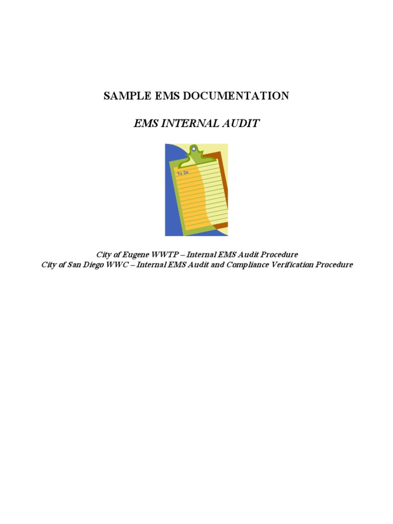 EMS Internal Auditing Procedures | PDF | Internal Audit | Audit