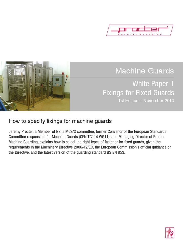 Fixings Fixed Guards | PDF | Screw | Machine (Mechanical)