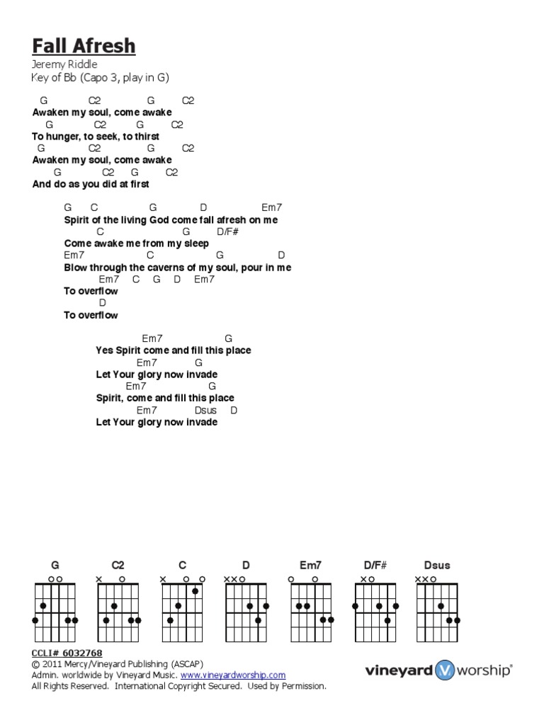 Fall_Afresh-Chords.pdf | Religion And Belief