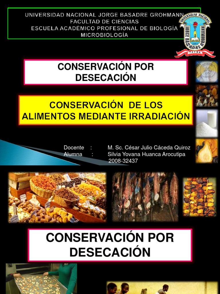 Conservacion Por Desecacion e Irradiacion-Silvia | PDF | Rayo gamma ...