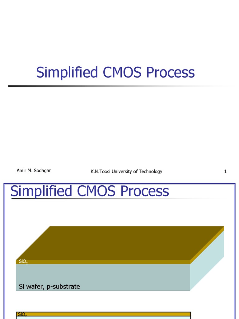 Simplified CMOS Process Overview | PDF | Semiconductor Devices ...