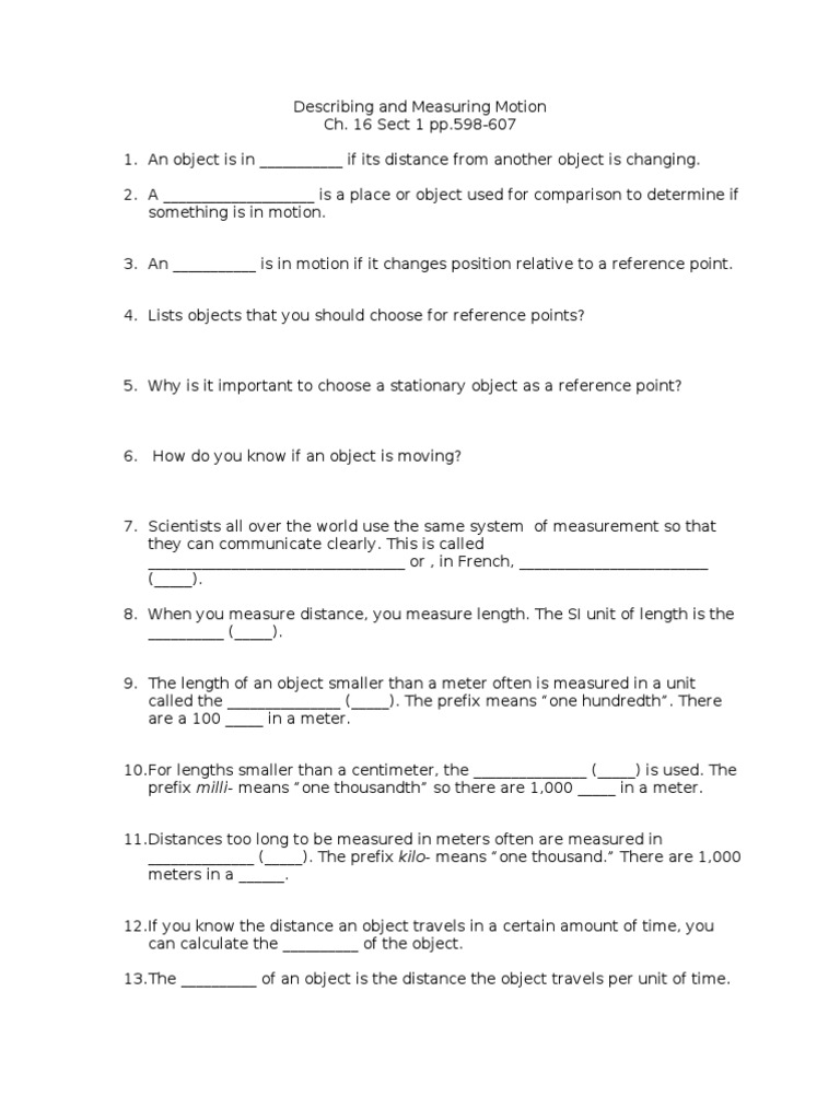 Measuring Motion and Speed Concepts | PDF | Speed | Slope