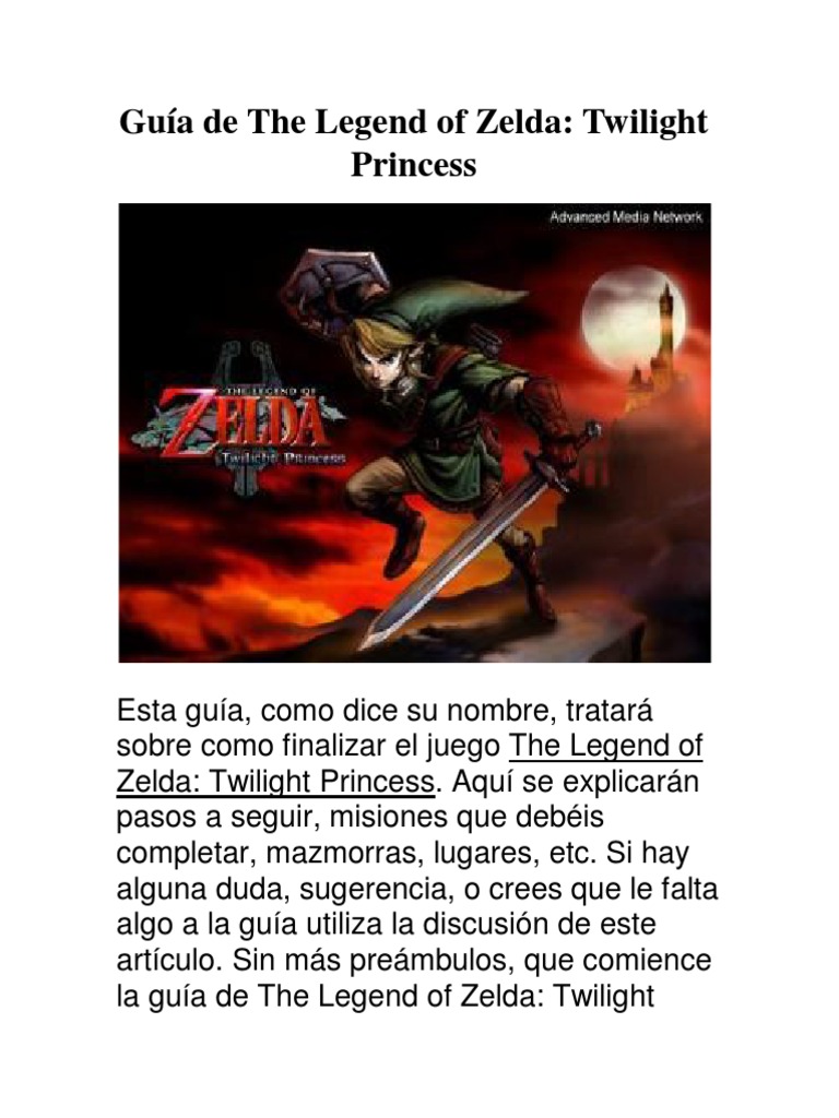 Guía de The Legend of Zelda PDF | PDF | La leyenda de Zelda | Ocio