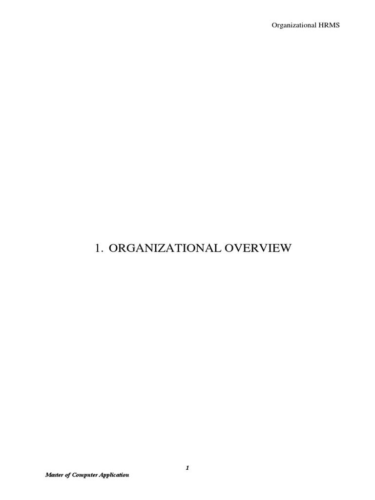 HRMS Project Report | PDF | Microsoft Sql Server | Human Resource ...