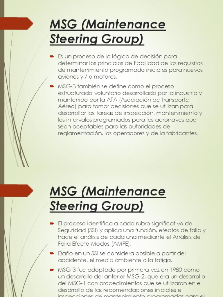 MSG (Maintenance Steering Group) 1234 | PDF | Boeing | Ingeniería de ...