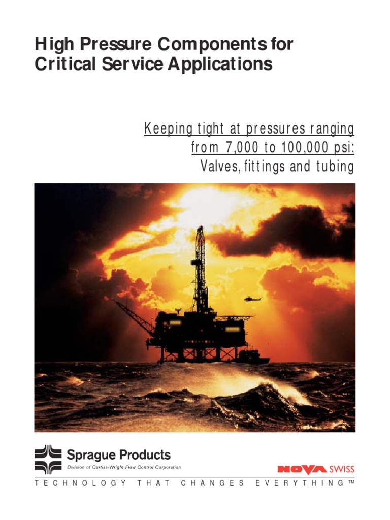 HighPressureComponents Sprague | PDF | Gas Compressor | Valve