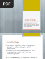 Leadership Presentation | PDF | Leadership | Psychology