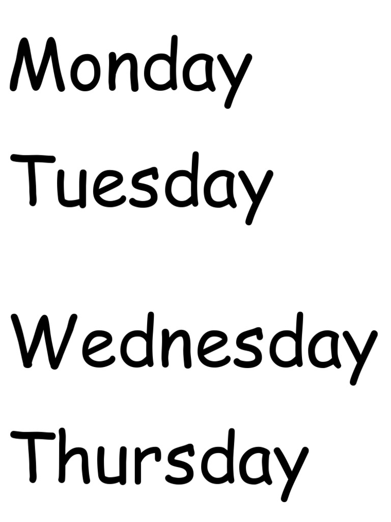 Monday Tuesday | PDF