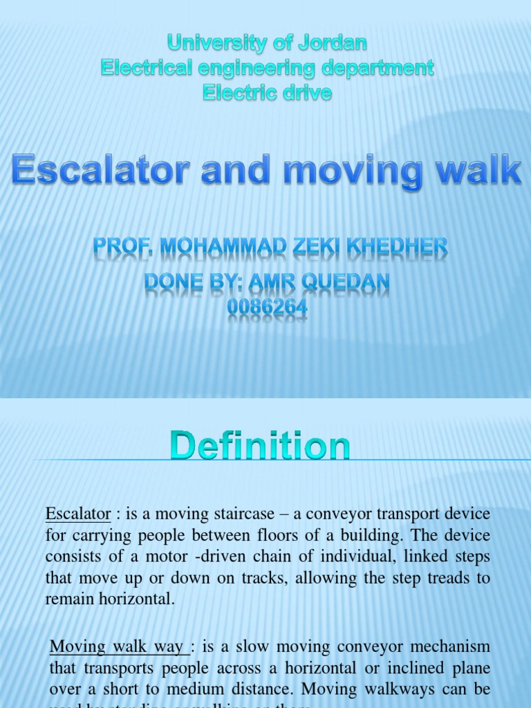 Escalator | PDF | Escalator | Transmission (Mechanics)