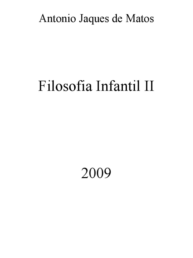 Filosofia Infantil: Reflexões e Práticas | PDF | Sócrates | Amor