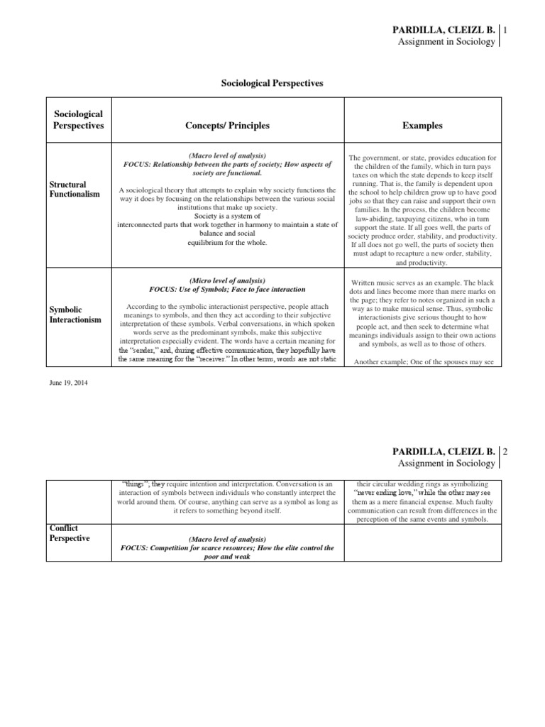 Sociological Perspectives | PDF | Sociology | Sociological Theories
