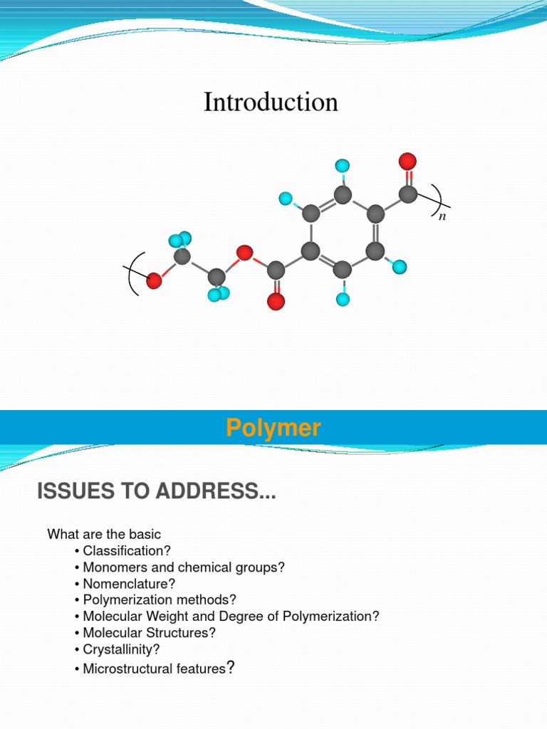 Lecture 1.0 - Polymer Classification | PDF | Thermoplastic | Polymers