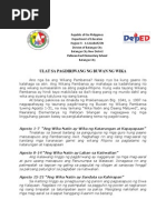 Narrative Report in Filipino Buwan NG Wika | PDF