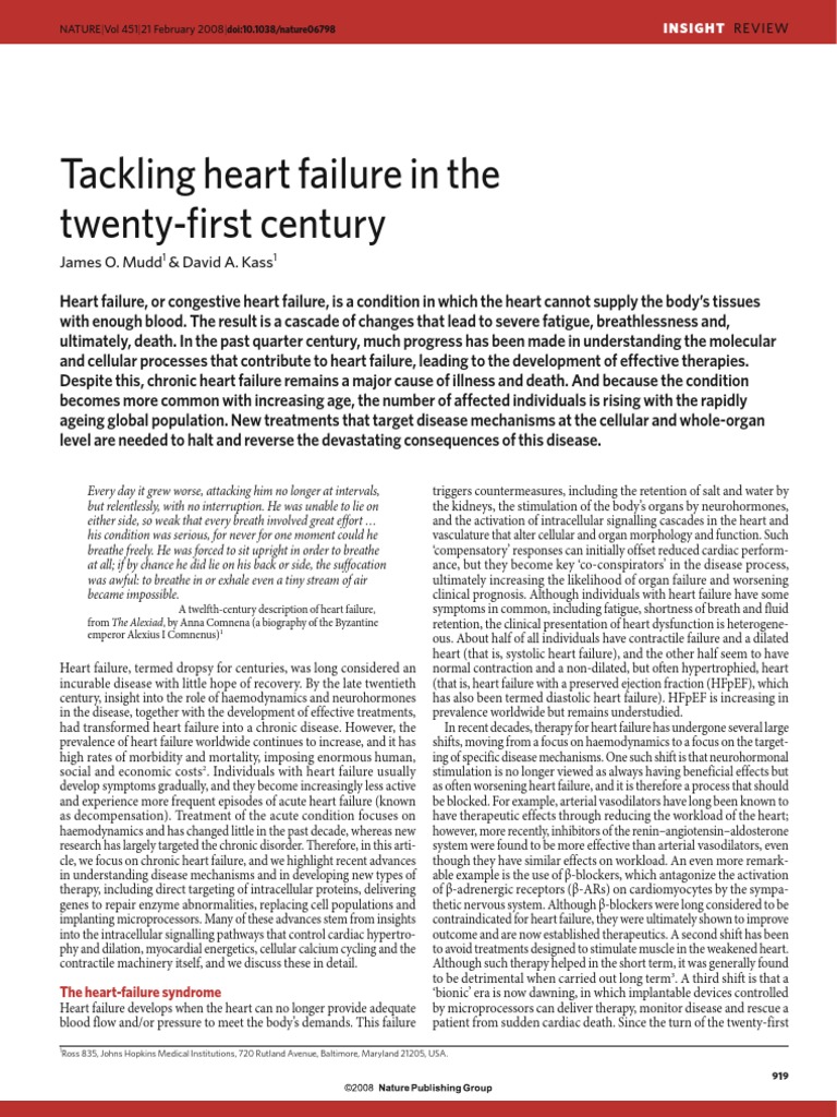 Advances in Chronic Heart Failure Treatment | PDF | Kinase | Heart Failure