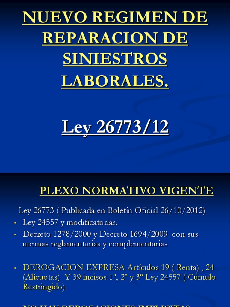 Ley 26773 PPT | PDF | Salario | Imperio de la ley