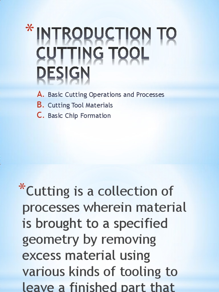Introduction To Cutting Tool Design | Download Free PDF | Grinding ...