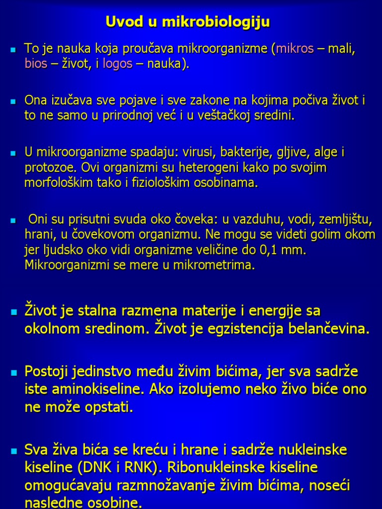 Opšta Mikrobiologija | PDF