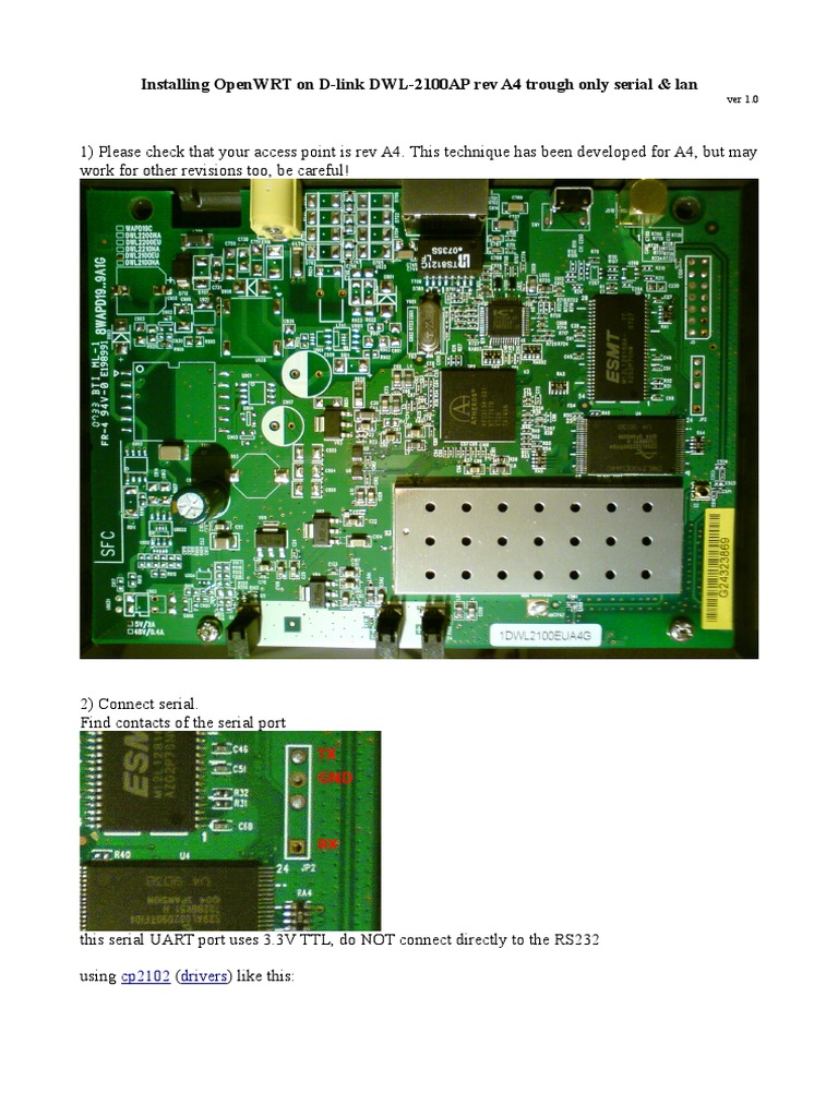 Installing OpenWRT On D-Link Dwl-2100ap A4 | PDF | Booting | Digital ...