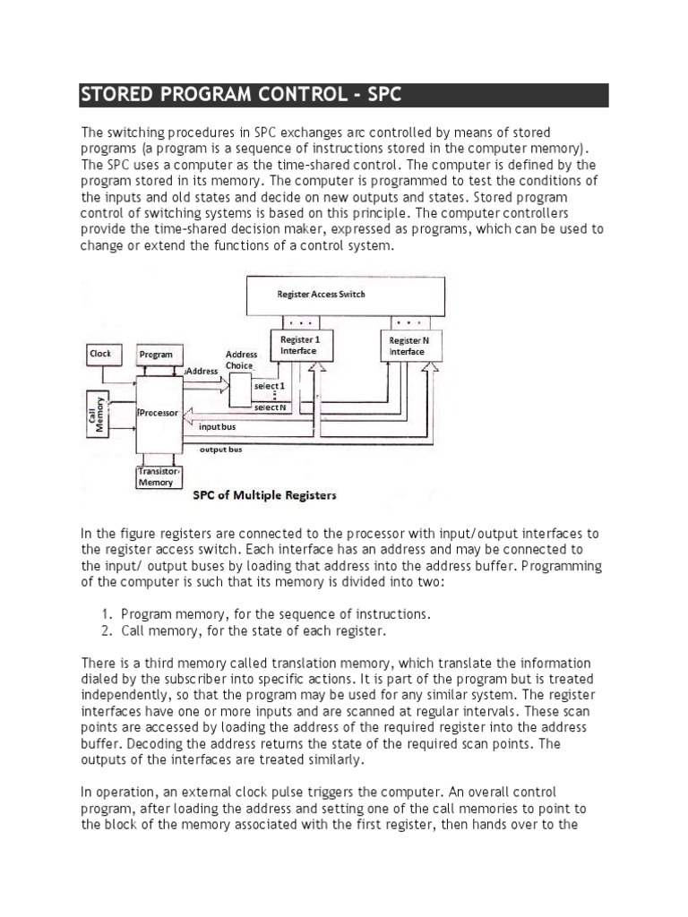 Stored Program Control | PDF | Computer Program | Programming