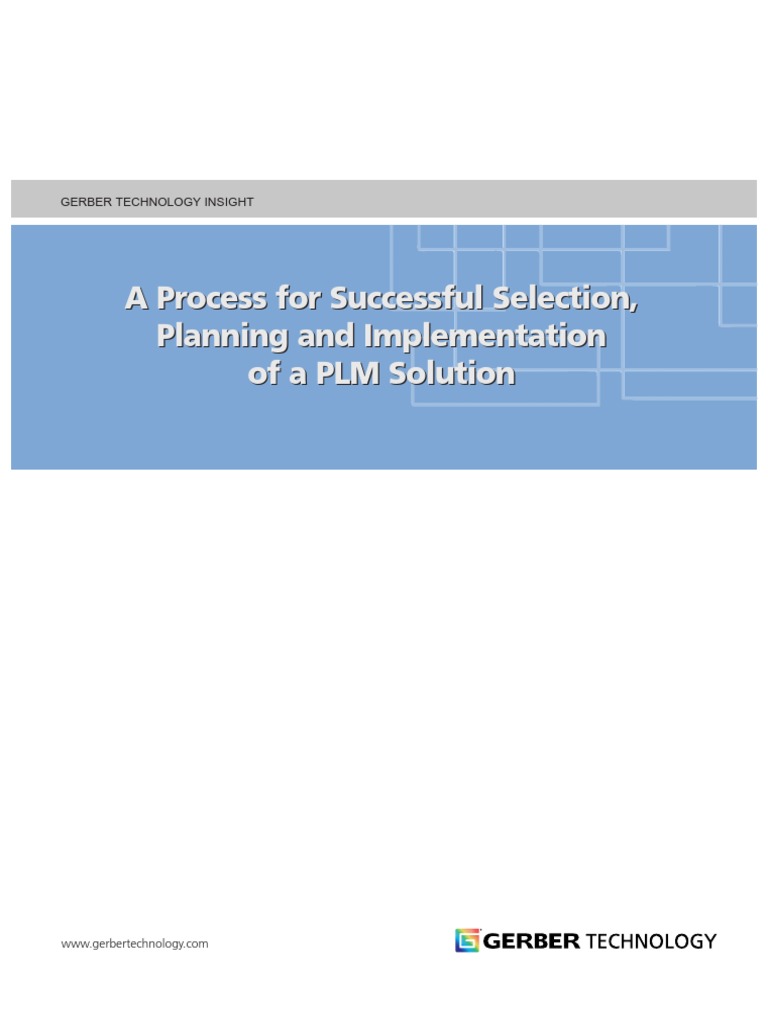 Gerber PLM White Paper | PDF | Product Lifecycle | Business Process