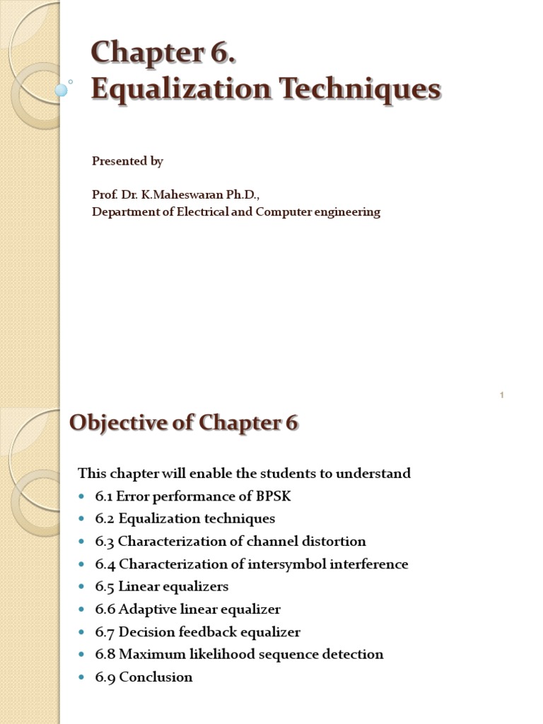 Equalization Techniques | PDF | Equalization (Audio) | Modulation