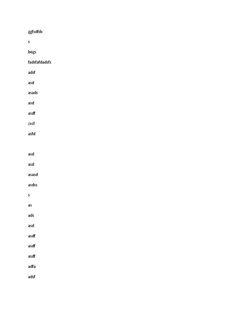 Ggfsdfds S Begs Fadsfafdadsfs Adsf Asd Asads Asd Asdf ZXCF Asfd | PDF | Language Arts ...
