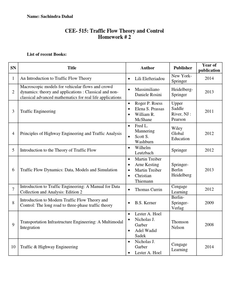 Traffic Flow Theory | PDF | Traffic | Systems Theory