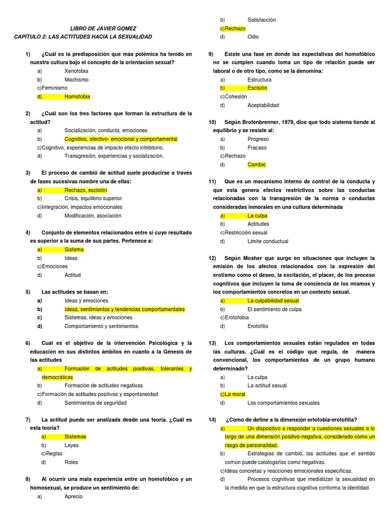 Cuestionario Salud Sexual 1
