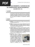 Astm C138 | PDF | Densidad | Hormigón