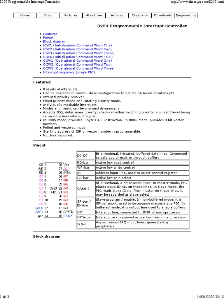 8259 Programmable Interrupt.. | PDF | Operating System Technology | Digital Technology