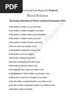 Blood Relations Explained | PDF | Sibling | Kinship And Descent